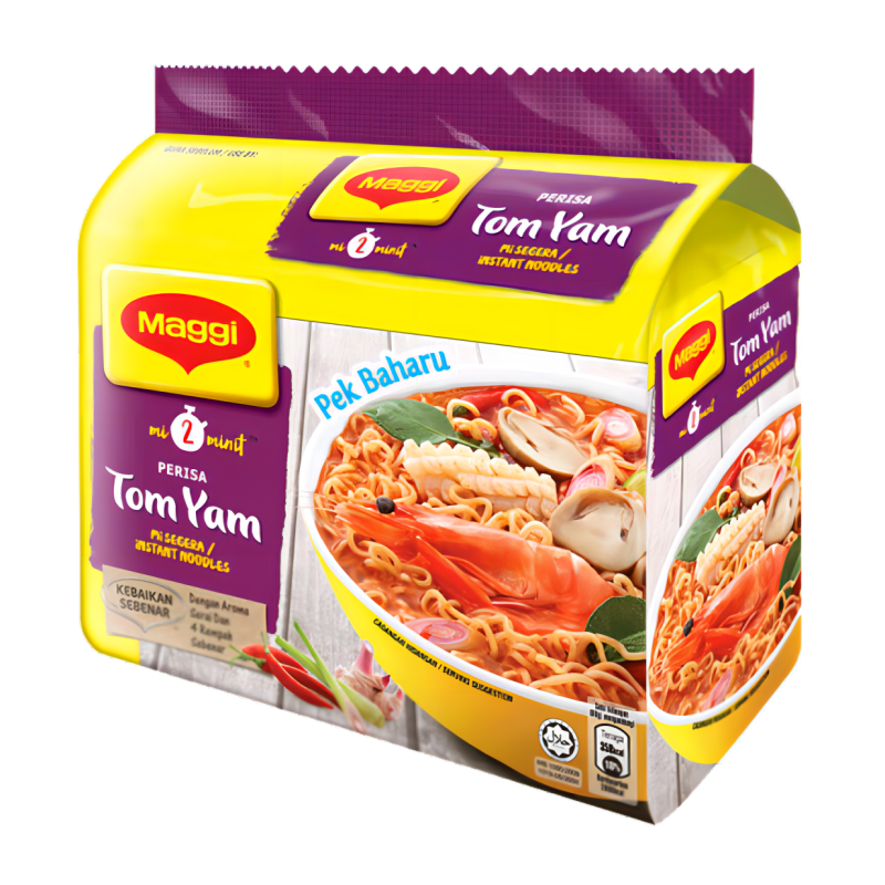 马来西亚Maggi美极方便面泡面冬阴功味5袋*80g(400g) - Weee!