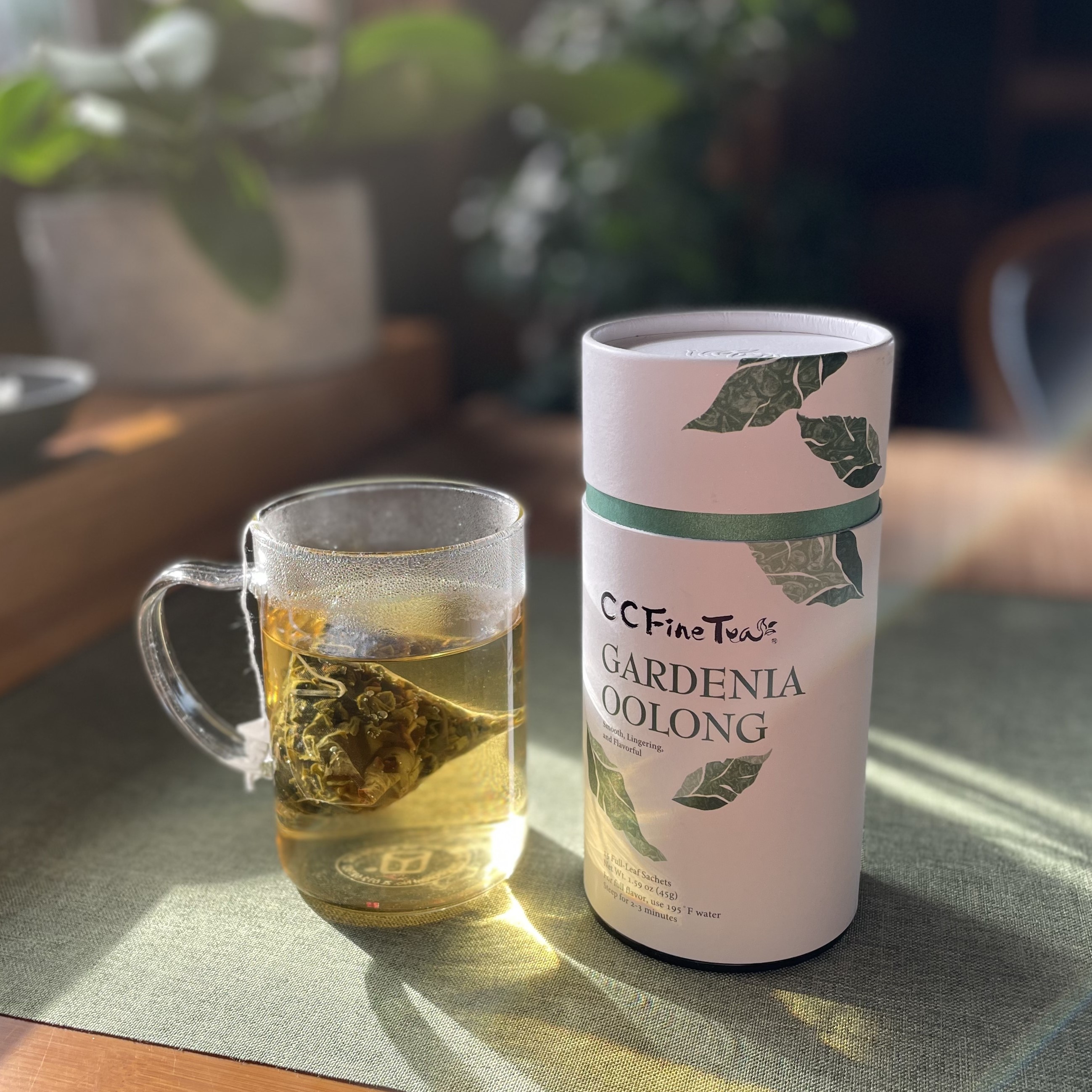 CC Fine Tea Gardenia Oolong Pyramid Whole Leaf Tea Sachet 15bag - Weee! CC Fine Tea Gardenia Oolong Pyramid Whole Leaf Tea Sachet 15bag - Weee!