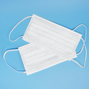 White Disposable Face Masks for Adults , 3 Ply , Individually Wrapped ...