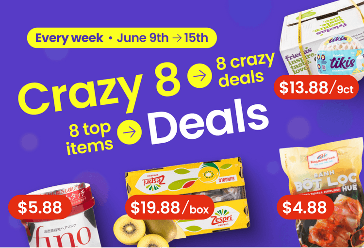 Crazy 8 - 8 crazy deals!