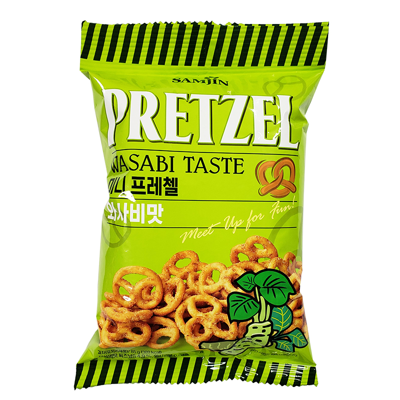 Get Samjin Mini pretzel wasabi flavor 70g Delivered | Weee! Asian Market