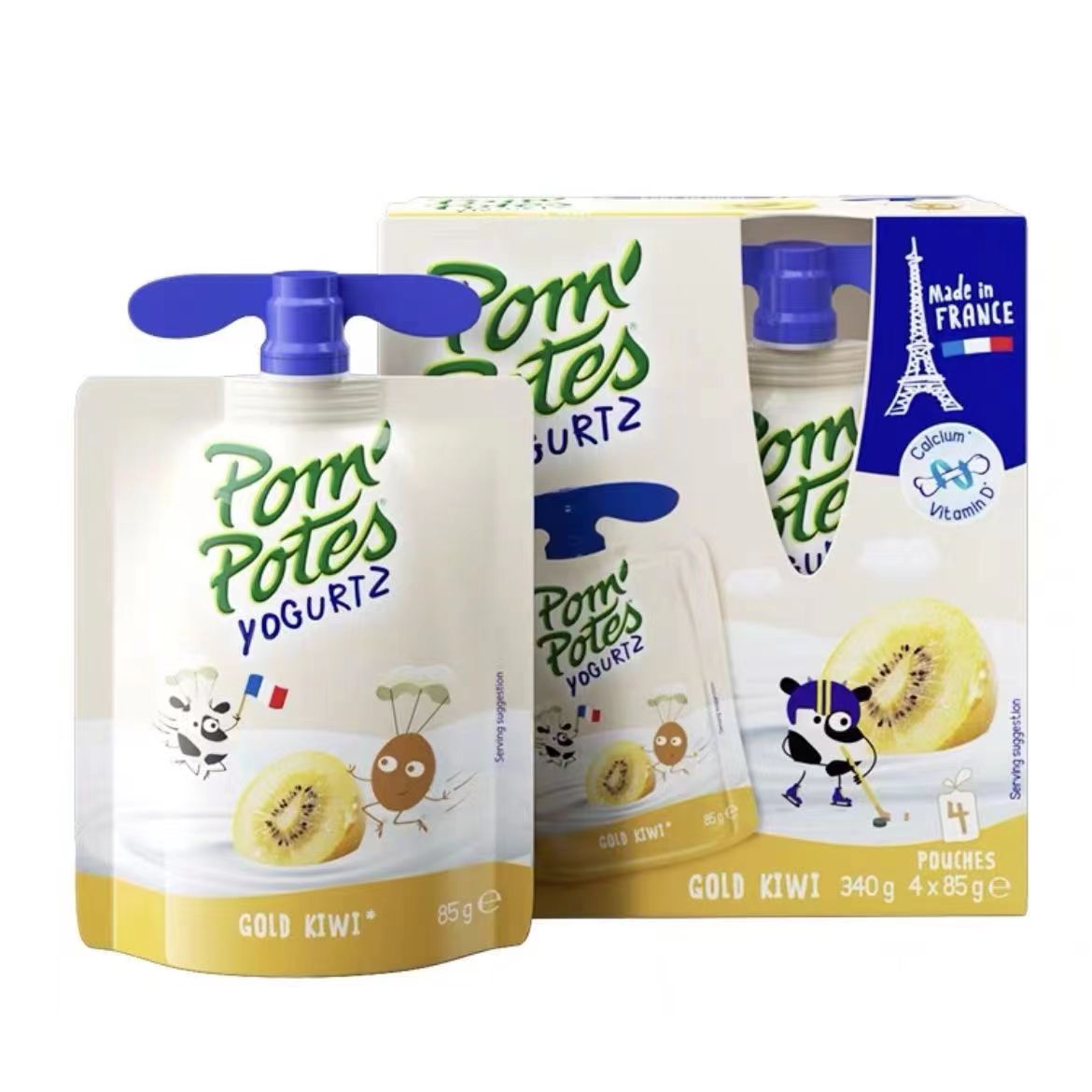 Get Fayoule Kids Yogurt Kiwi (85g x4) Delivered | Weee! Asian Market