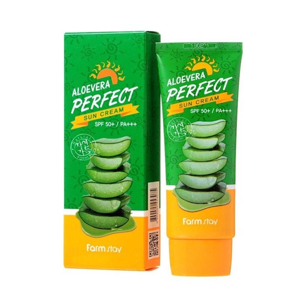 FarmStay Aloe Vera Perfect Sun Cream SPF 50+ PA+++ - Weee!