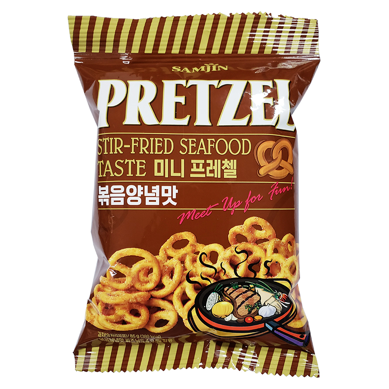 Get Samjin Mini pretzel seafood flavor 70g Delivered | Weee! Asian Market
