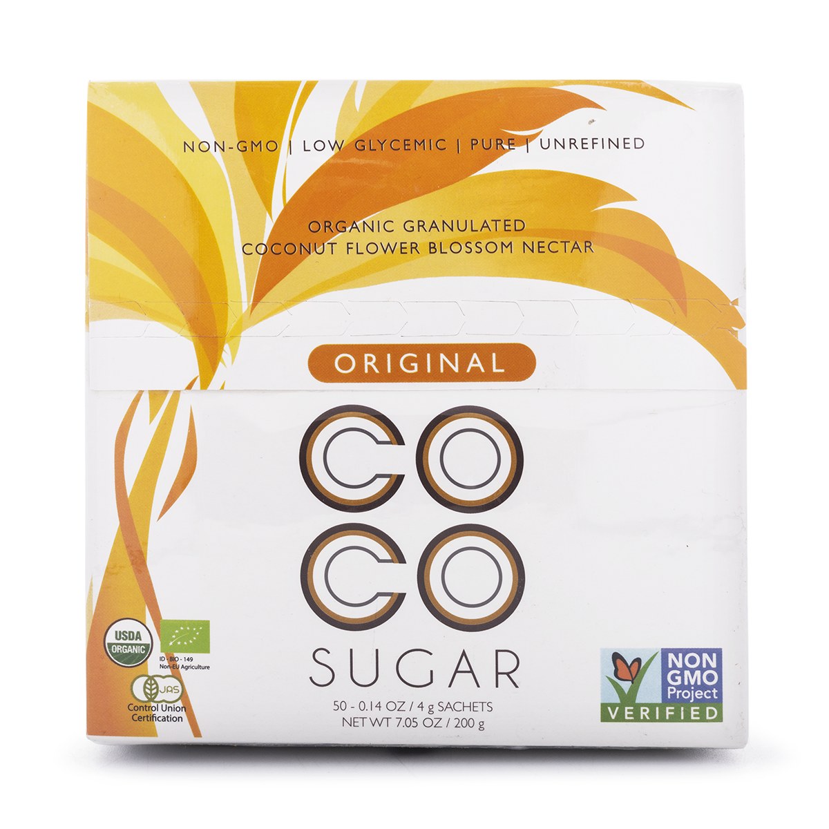 Get COCO Organic Unrefined Coconut Sugar 50 Sachets Delivered | Weee ...