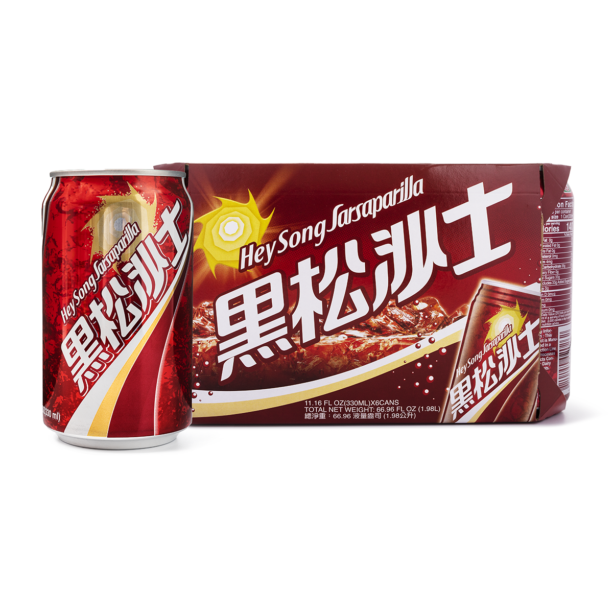 Get Hey Song Sarsaparilla Soda 330 ml*6 cans Delivered | Weee! Asian Market