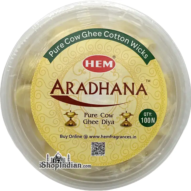 Get Hem Aradhana Pure Cow Ghee Diya - 100 ct Delivered | Weee! Asian Market