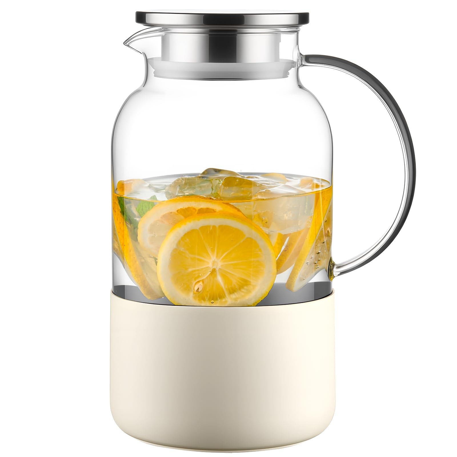 Get 1pc Water Pitcher with Silicone Base 61oz (Yellow) Delivered | Weee ...