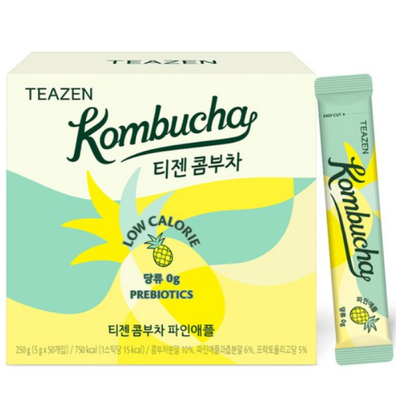 Get [Korea Direct ] Tizen kombucha pineapple 5g, 50 pieces, 1piece ...