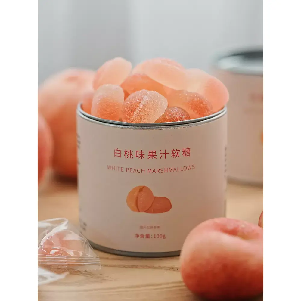 Get Summer Noon 3 o'clock Fruit Peeling Soft Candy White Peach Flavor ...