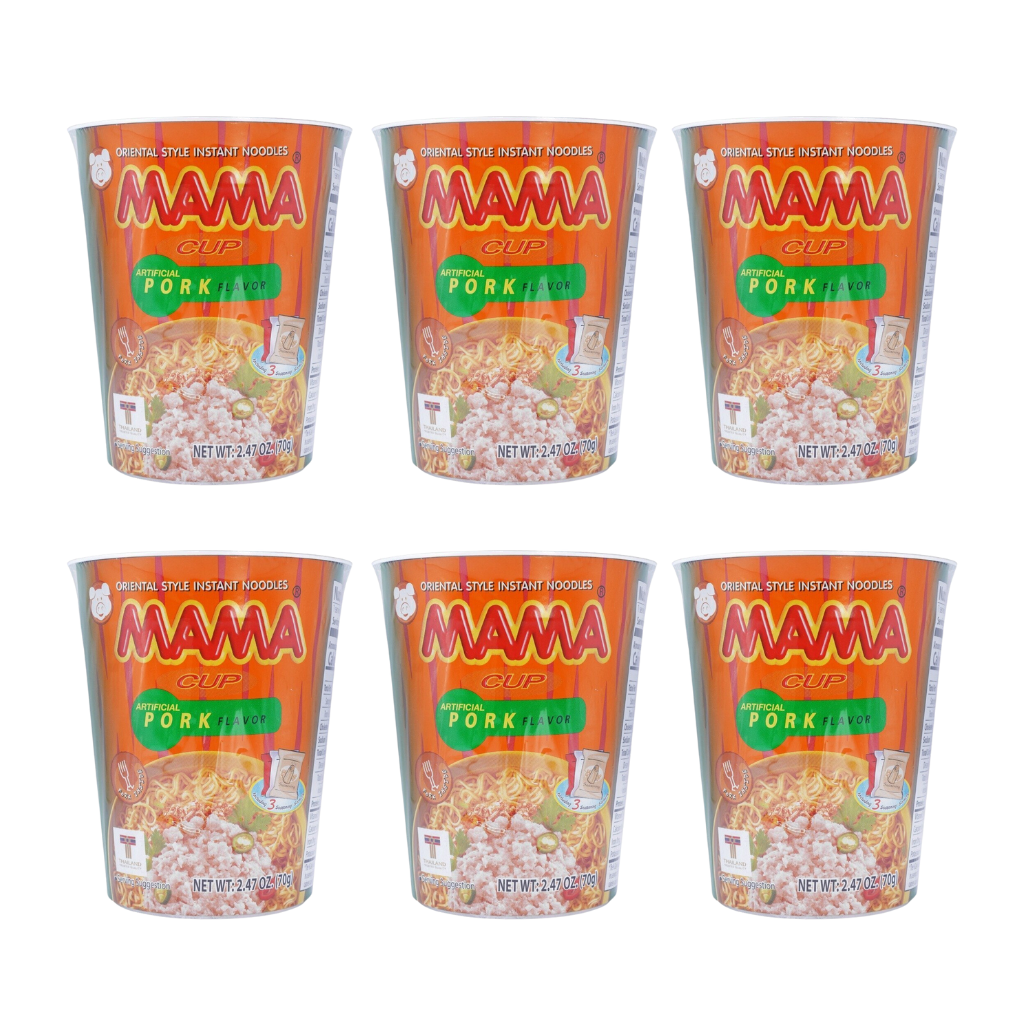Get Mama Cup Artificial Pork Flavor pack of 6 Delivered | Weee! Asian ...