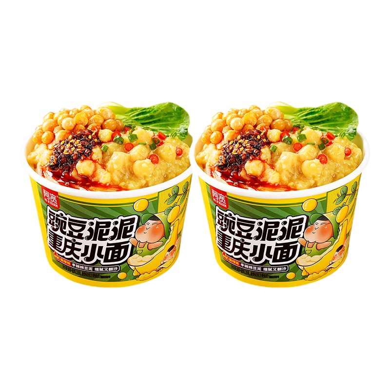 Get Akuan Mashed Potatoes Mixed Noodles Peas Mashed Chongqing Noodles 115g*1 Delivered | Weee ...