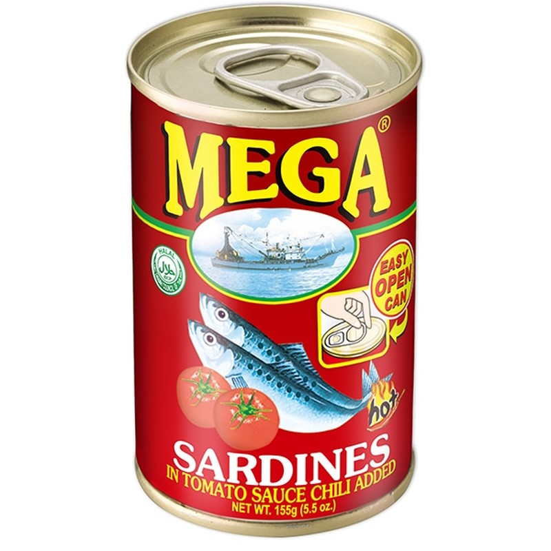 Get MEGA Sardines in Tomato Chili Sauce 155g [Canned] Delivered | Weee ...