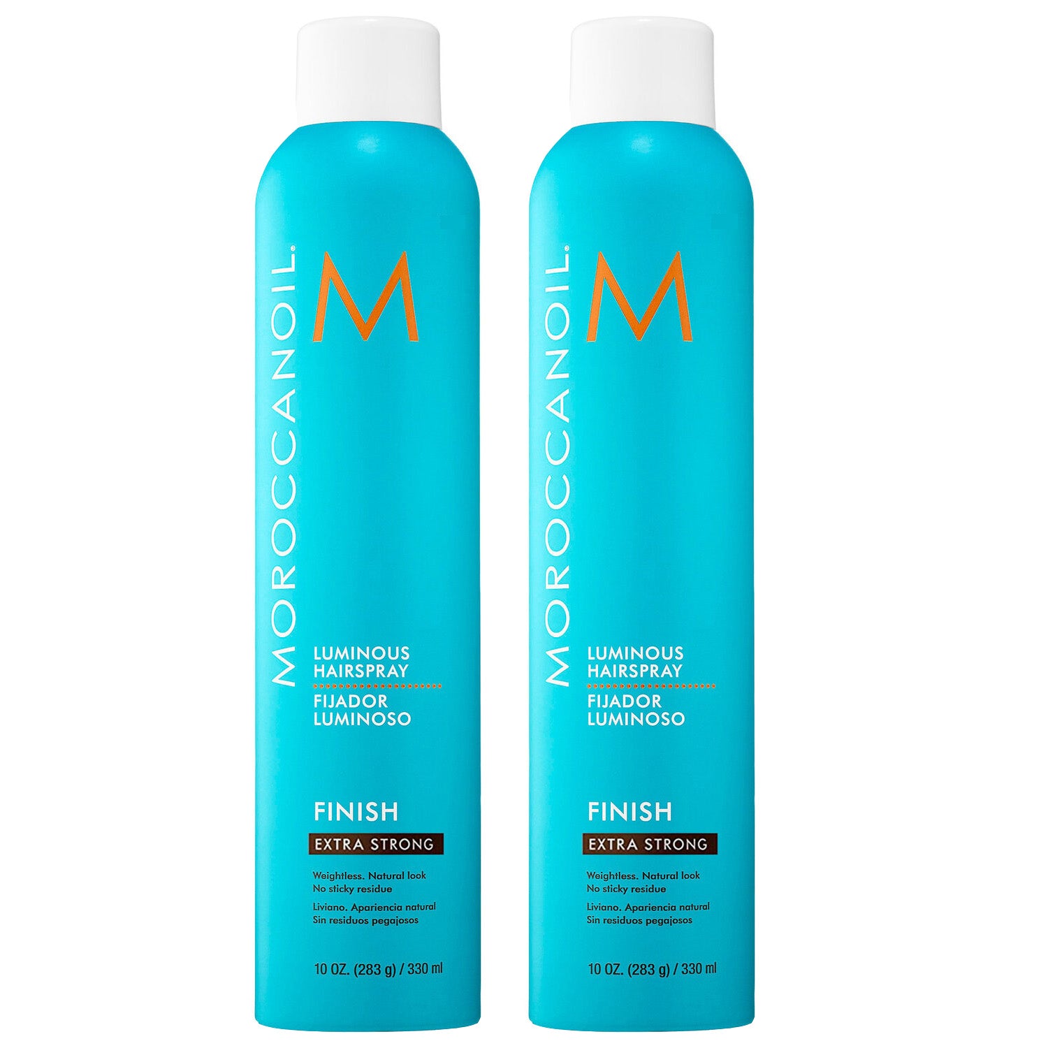 Moroccanoil Luminous Finish Hair Spray Extra Strong Duo Set 10oz ...