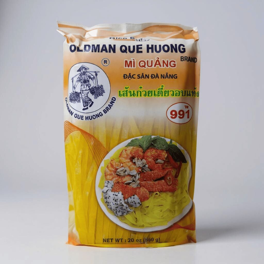 Get Old Man Que Huong Brand- Mi Quang Yellow Noodles Delivered | Weee ...