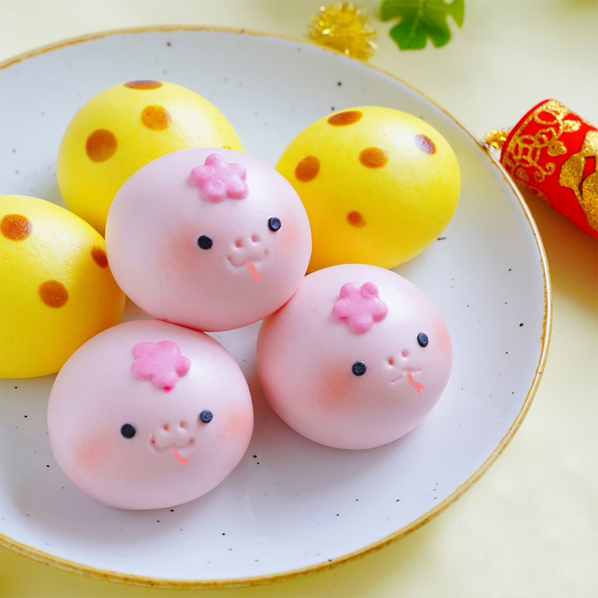 Get Snake-Year Blessings Bao Set (with Red Bean Paste) Delivered | Weee ...