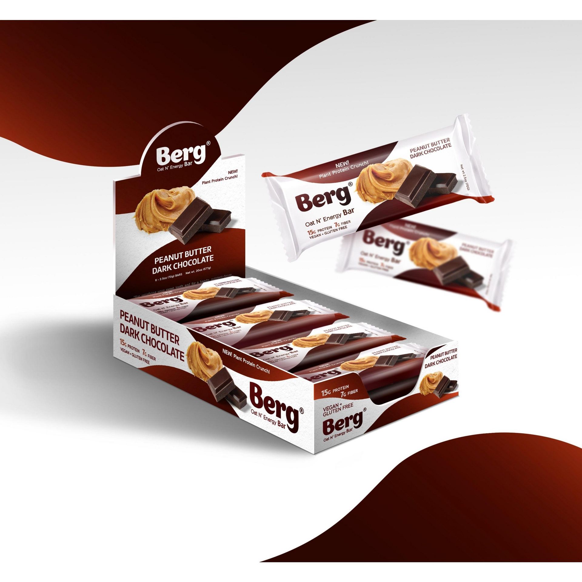 Get Berg Bars - Plant Protein Crunch - Peanut Butter Dark Chocolate ...