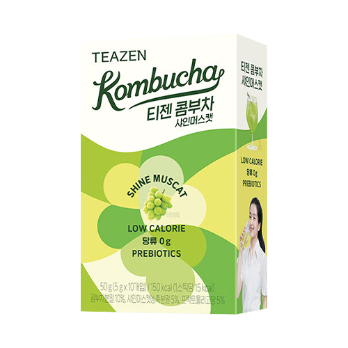 Get Kombucha Tea Powdered Beverage Mix 10 Sticks Shine Muscat Delivered ...