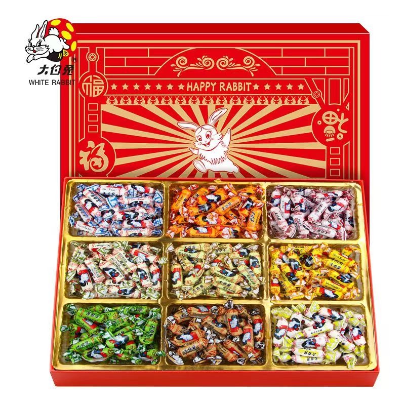 Get Shanghai White Rabbit Milk candy gift box 548g Delivered | Weee ...