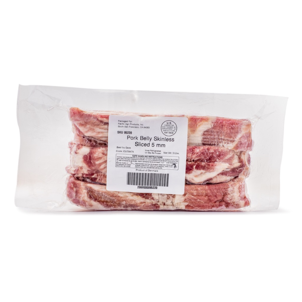 Get Pork Belly Skinless Sliced 5mm, Frozen Delivered | MásGusto Latino ...