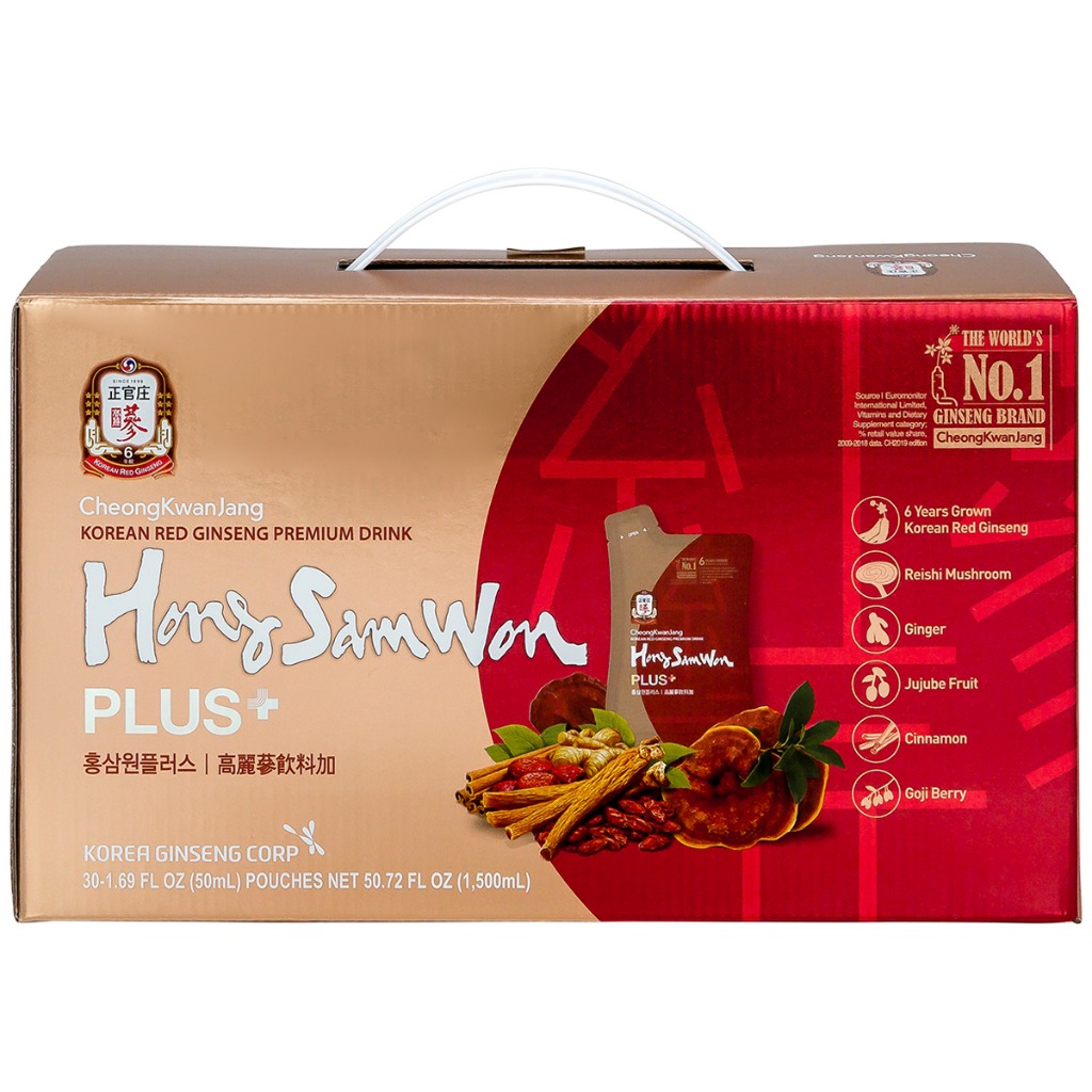 Get KGC Hong Sam Won Plus Korean Red Ginseng Pouch Delivered | Weee ...