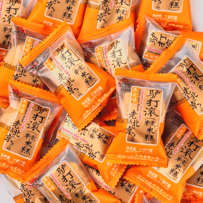 Get Hongluo Food Donkey Roll Jujube Paste Flavor, Loose 1000g ...