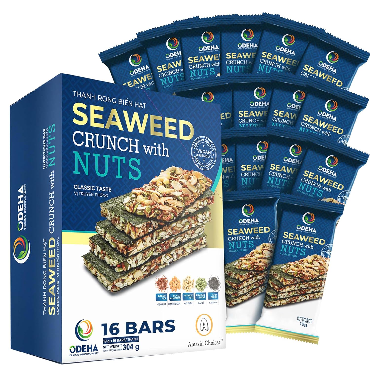 Get Seaweed Crunch with Nuts - Classic 304g Delivered | Weee! Asian Market