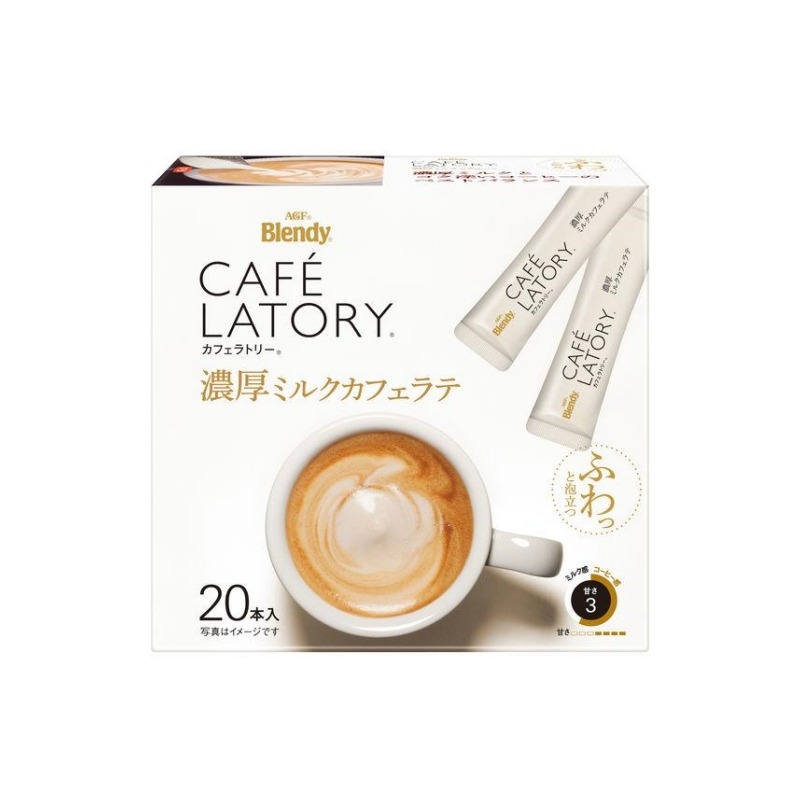 Get AGF Latory Stick Rich Milk Cafe Latte 20 sticks Delivered | Weee ...