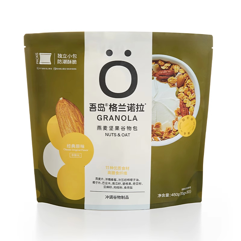 吾岛坚果烘培燕麦片原味450g*1袋 - Weee!