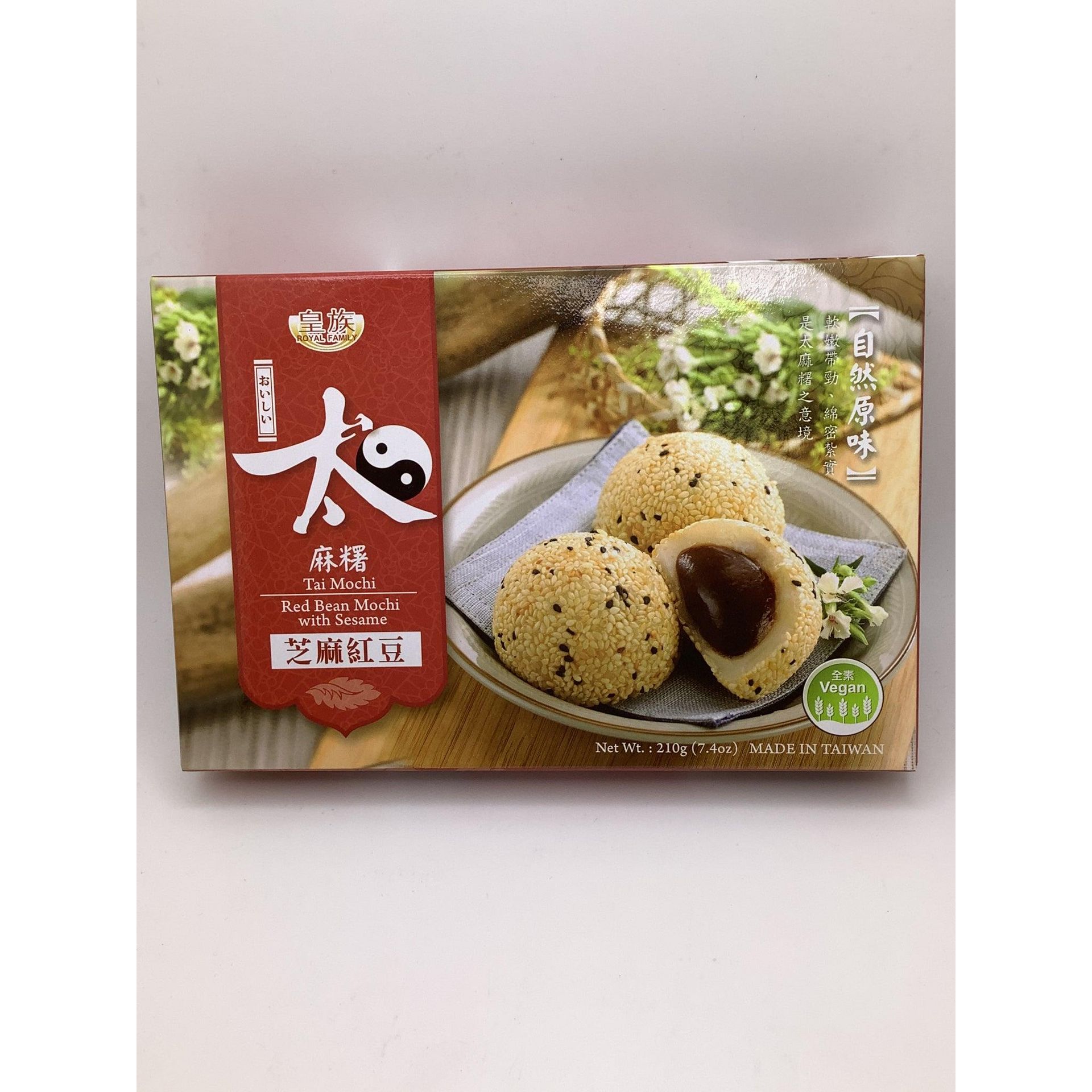 Royal Family Tai Red Bean Mochi w/Sesame 210g - Weee!