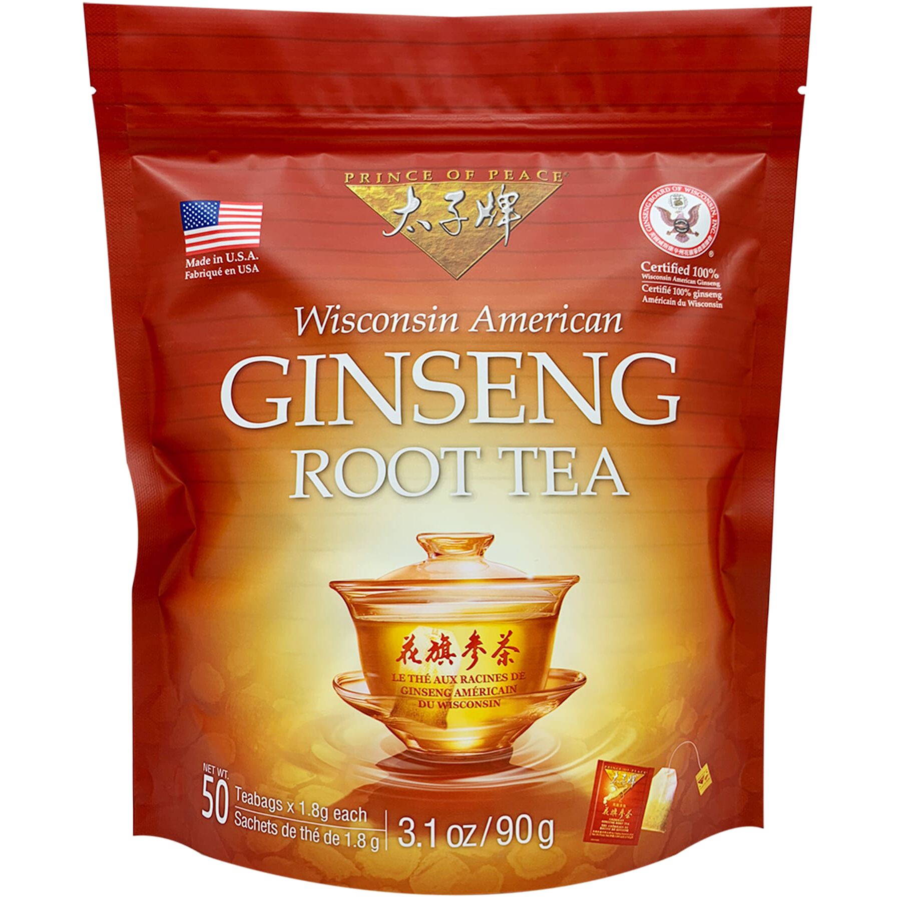 Get Prince of Peace American Ginseng Root Tea, 50 tea bags Delivered ...