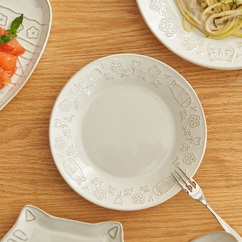 Get Cute Handmade 7.8" Ceramic Plate Delivered | Weee! Asian Market