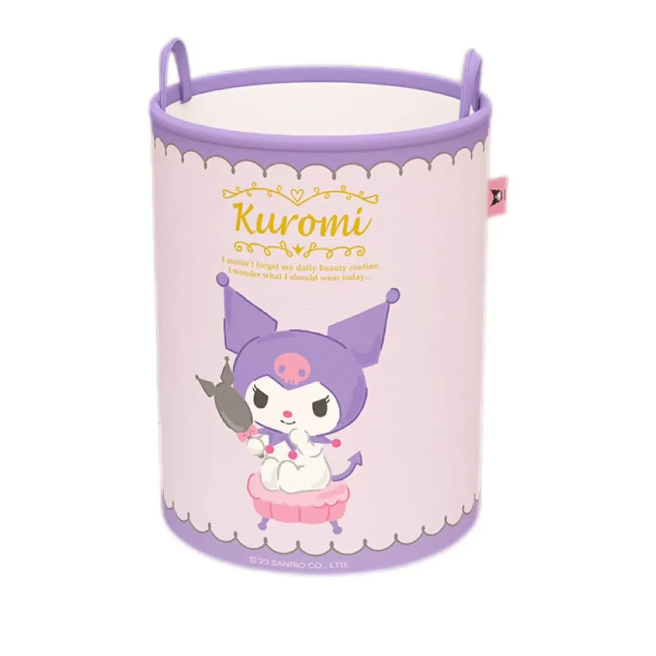 Get Sanrio Collapsible Cylinder Storage Basket-Kuromi Style Delivered ...