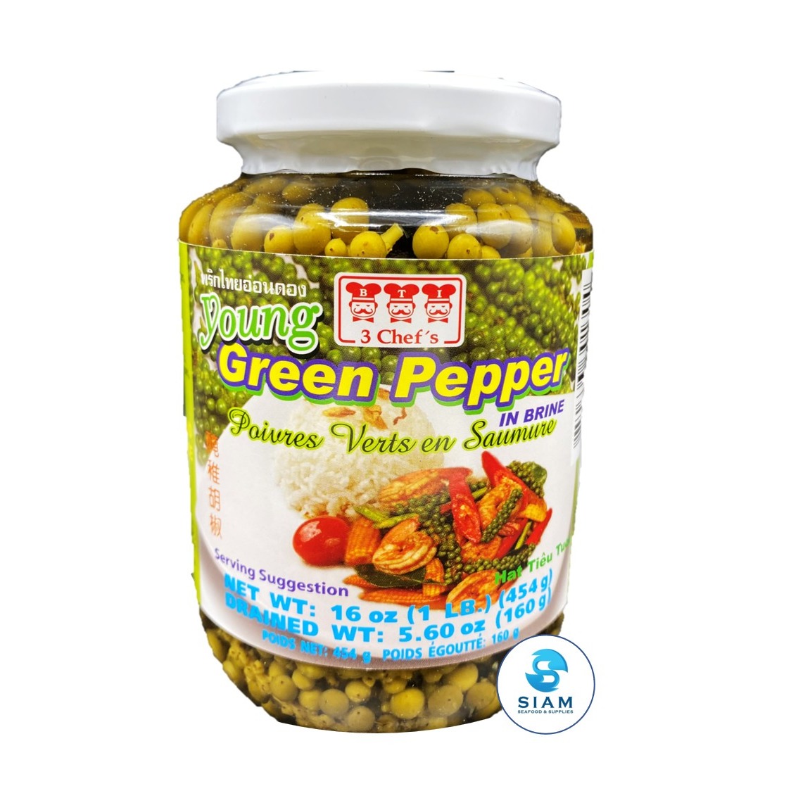 Get 3 Chef's Young Green Pepper in Brine (Drained Wt 5.6 oz) Delivered ...