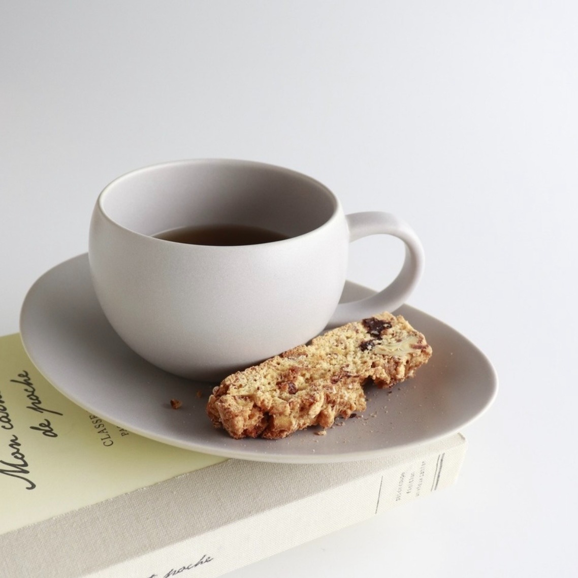 Get SALIU Lolo Coffee Cup with Saucer Set Grey - one set Delivered ...