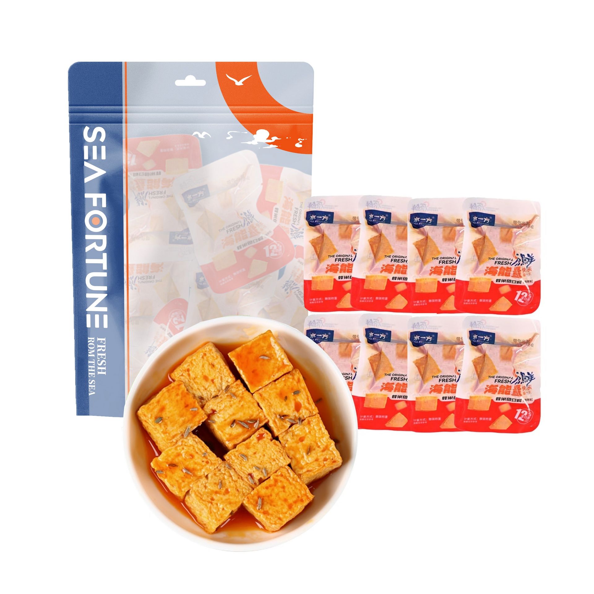 Get Sea Fortune Fish Tofu Barbecue Flavor Snack Delivered | Weee! Asian ...