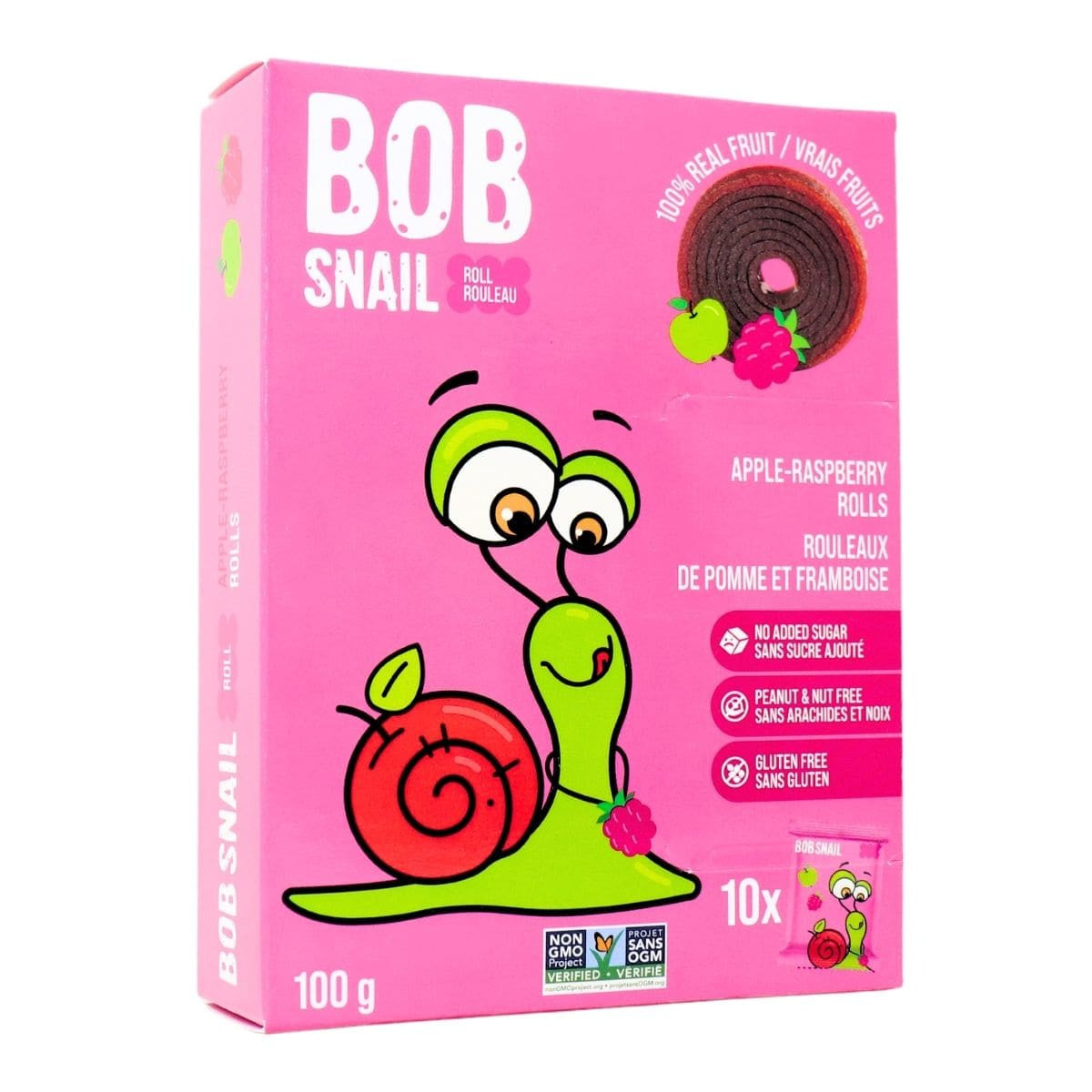 Get Bob Snail Fruit Rolls Apple Raspberry Box of 5x100g (European ...