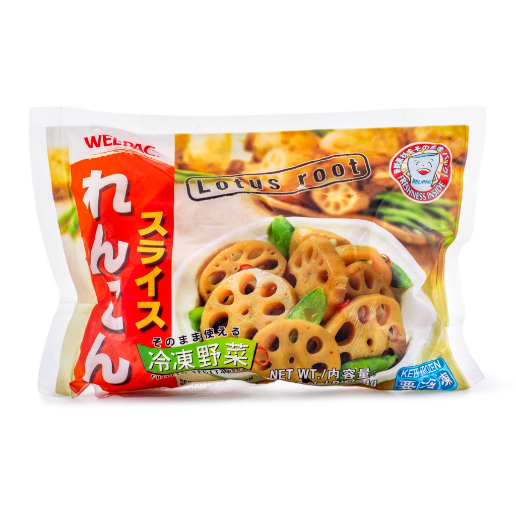 Get Welpac Lotus Root Slices, Renkon Frozen 1 lb Delivered | Weee ...