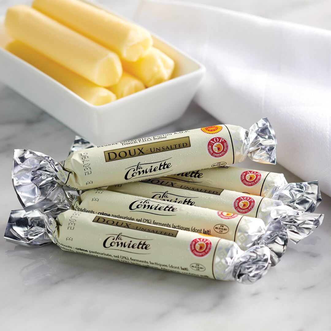 Get La Conviette French Butter Roll, Unsalted 40rolls 600 g Delivered ...