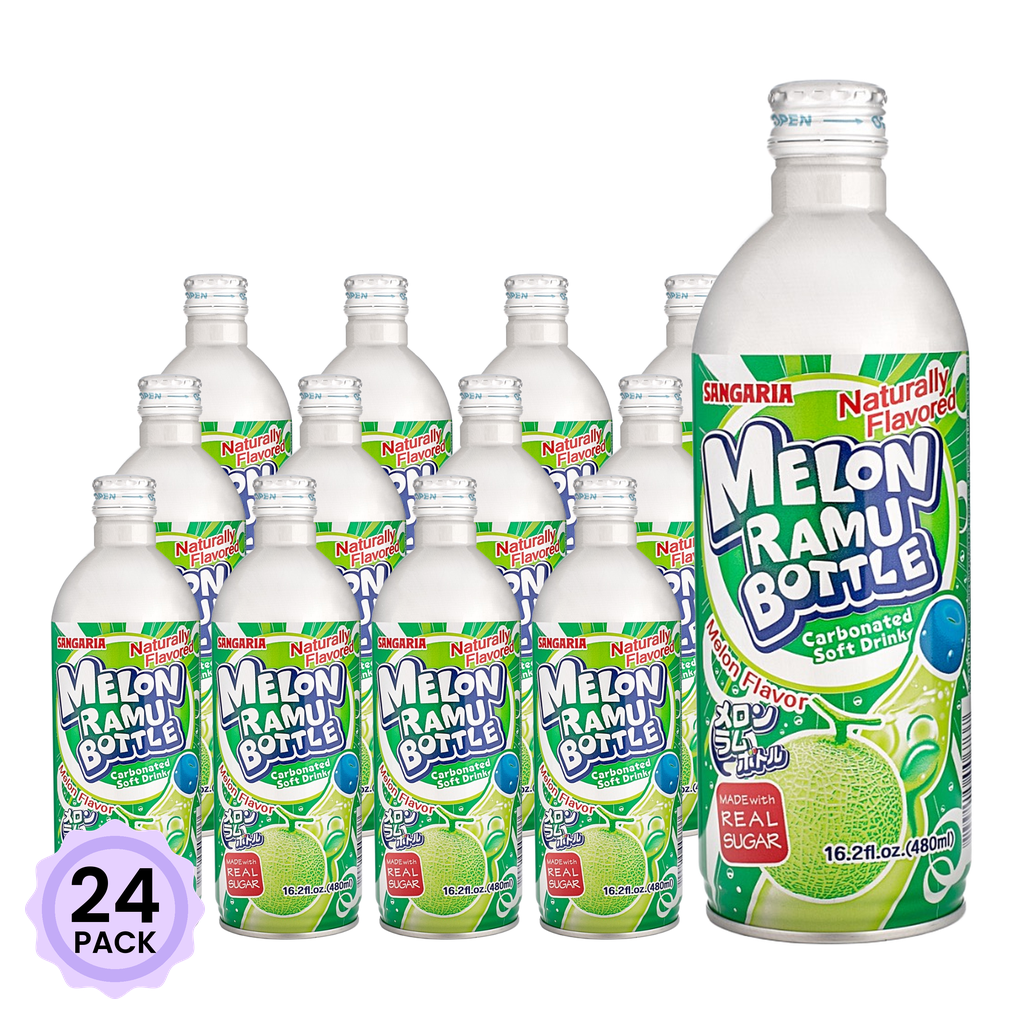 Get Sangaria Ramune Soda Melon Flavor 480 ml*24 pack Delivered | Weee ...