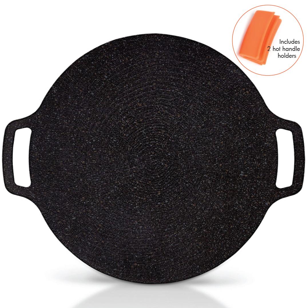 BANU 14-inch Nonstick Round Griddle Grill Pan - Weee!
