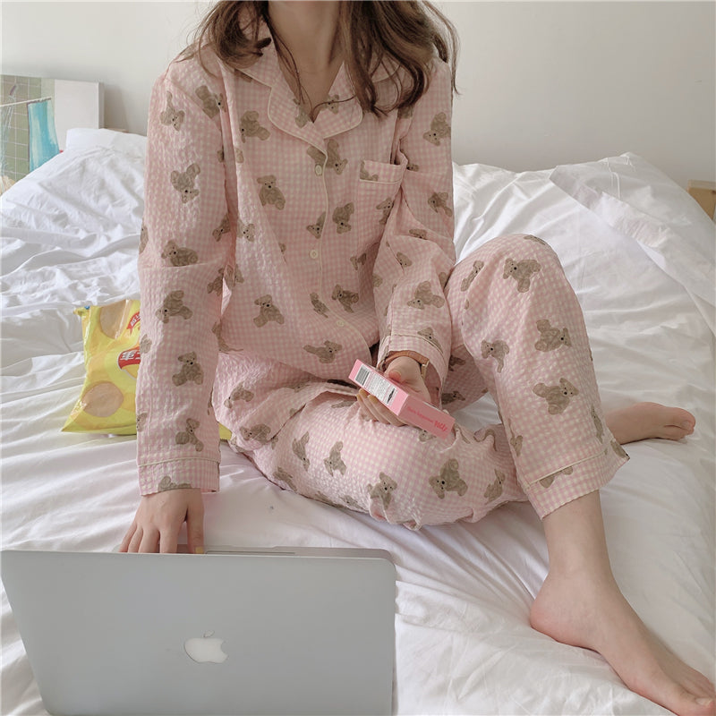 Get Teddy Dreams Pajama Set Pink M Delivered | Weee! Asian Market