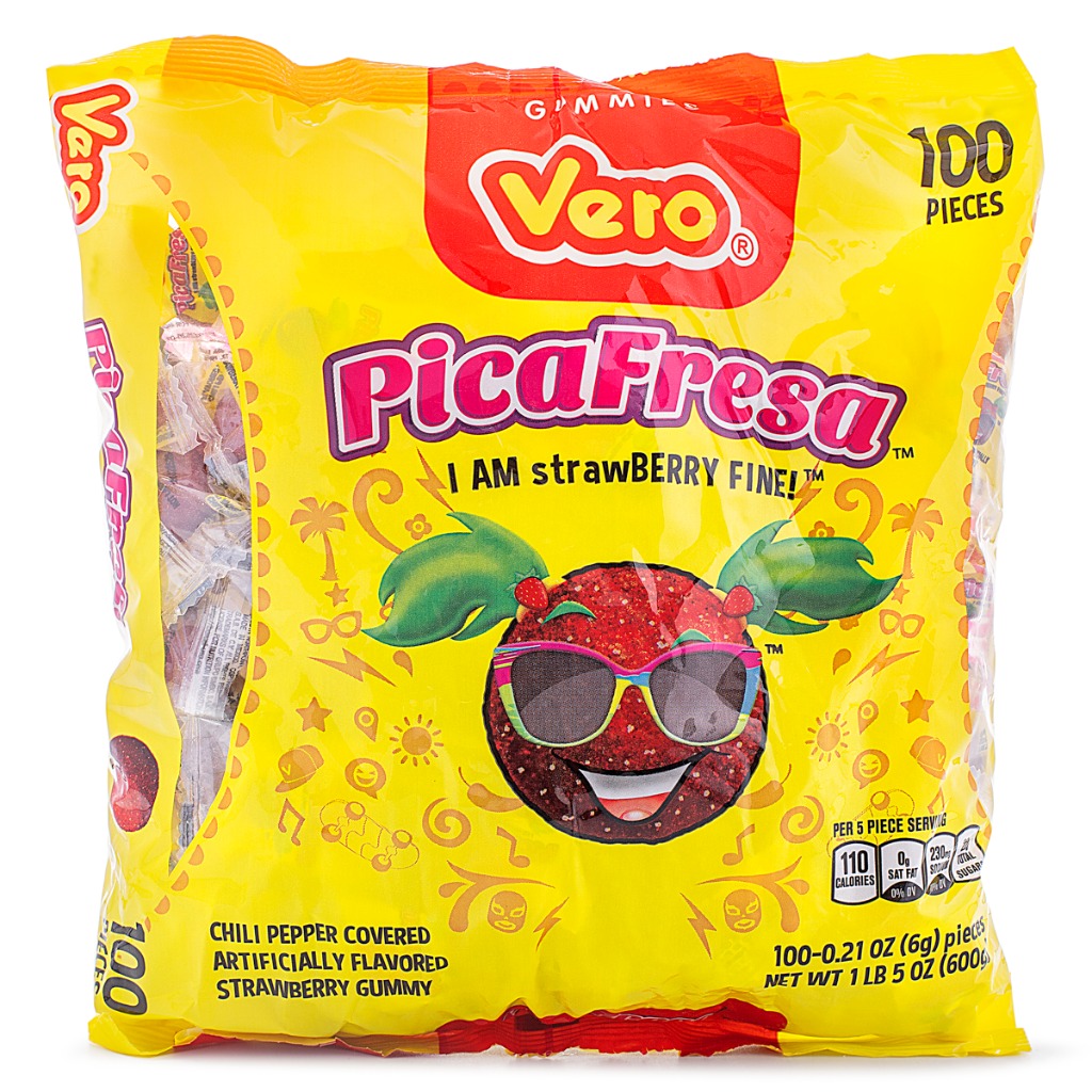 Get Vero Pica Fresca Chili Coated Strawberry Candy Gummies Delivered ...