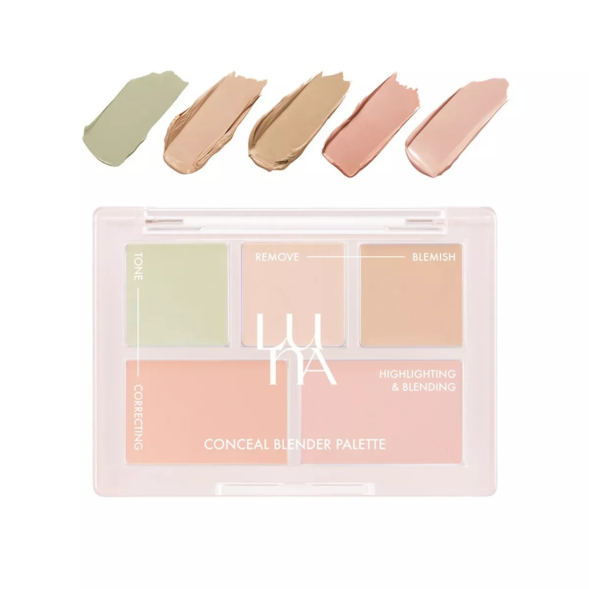 LUNA Conceal Blender Palette #01 Clear Cover - Weee!