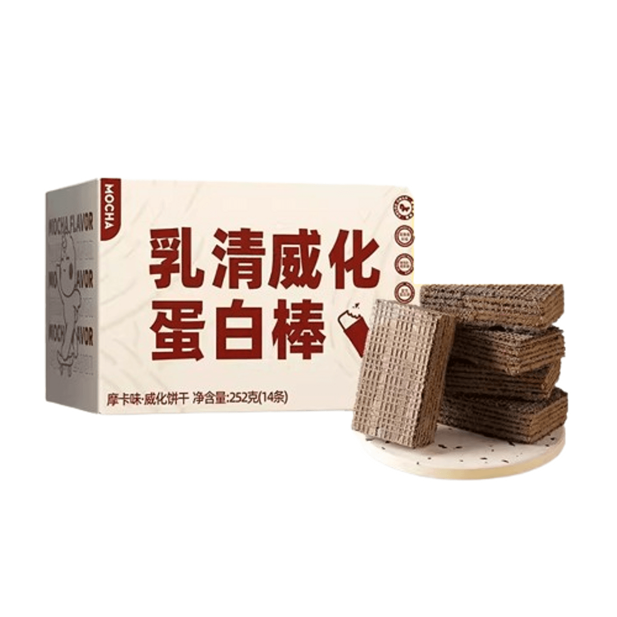 Get [Low Calorie Fat Low Calorie] Whey Wafer Protein Bar - Mocha Flavor ...