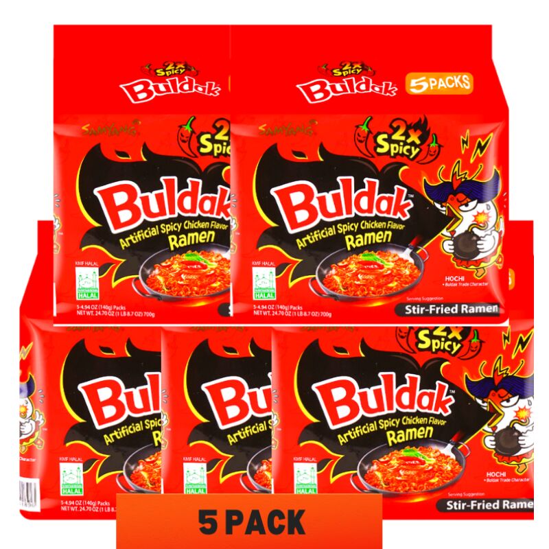 Get 700g*5pcsSamyangDoubleSpicy Buldak HotChickenRamen Delivered | Weee ...