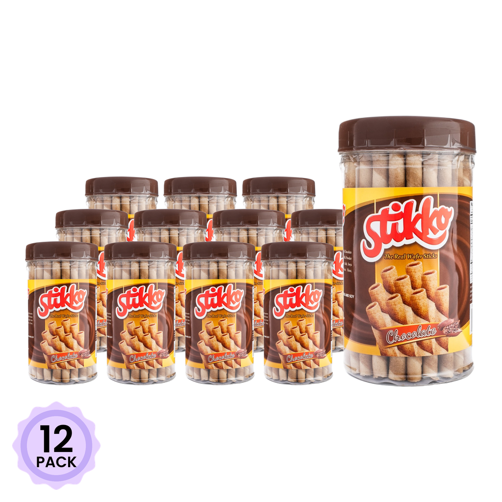 Get Stikko Wafer Sticks, Chocolate Flavor 401 g*12 pack Delivered ...