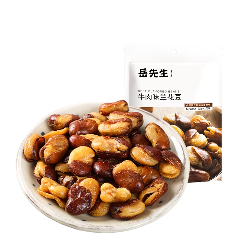 Get Mr. Yue Beef-flavored Orchid Bean Snack Broad 108g Delivered | Weee! Asian Market