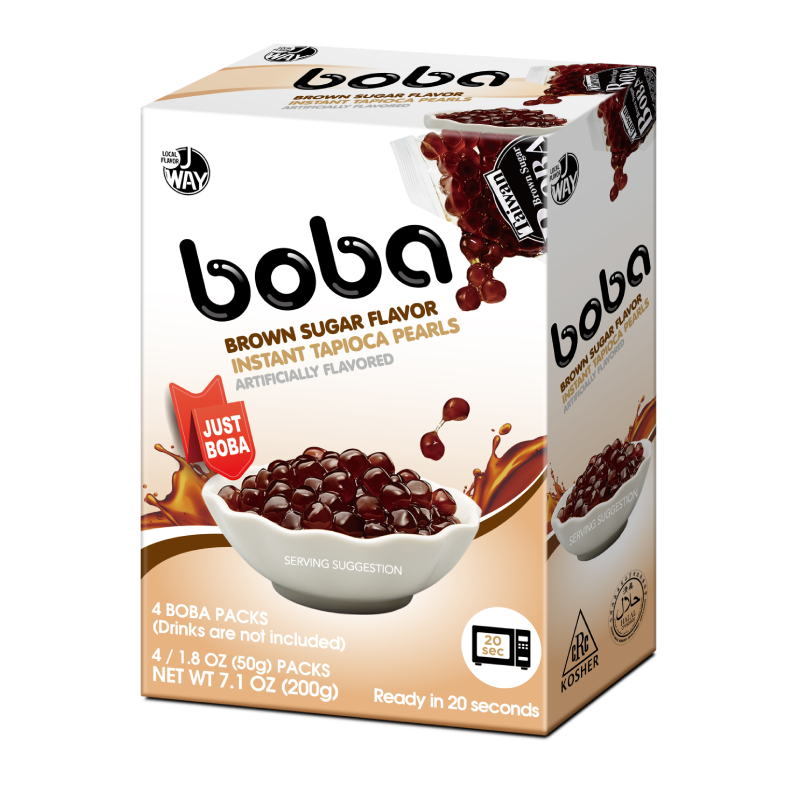 Get JWAY Brown Sugar Instant Pearls 4 BOBA PACKS Delivered | Weee ...