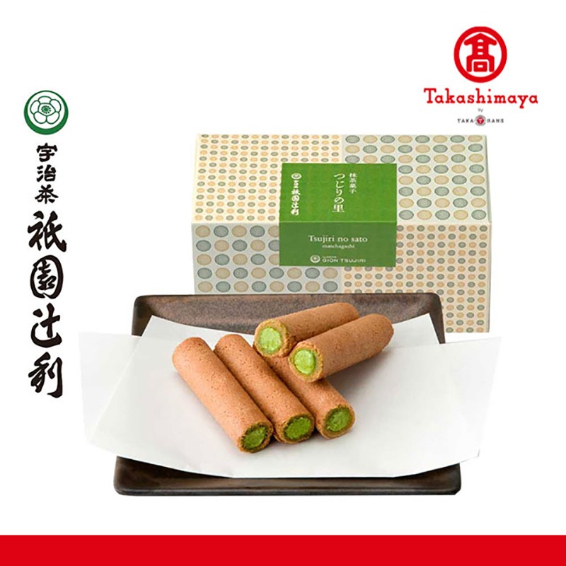 Get Gion Tsujiri Matcha Sandwich Egg Roll 8 pieces Delivered | Weee ...